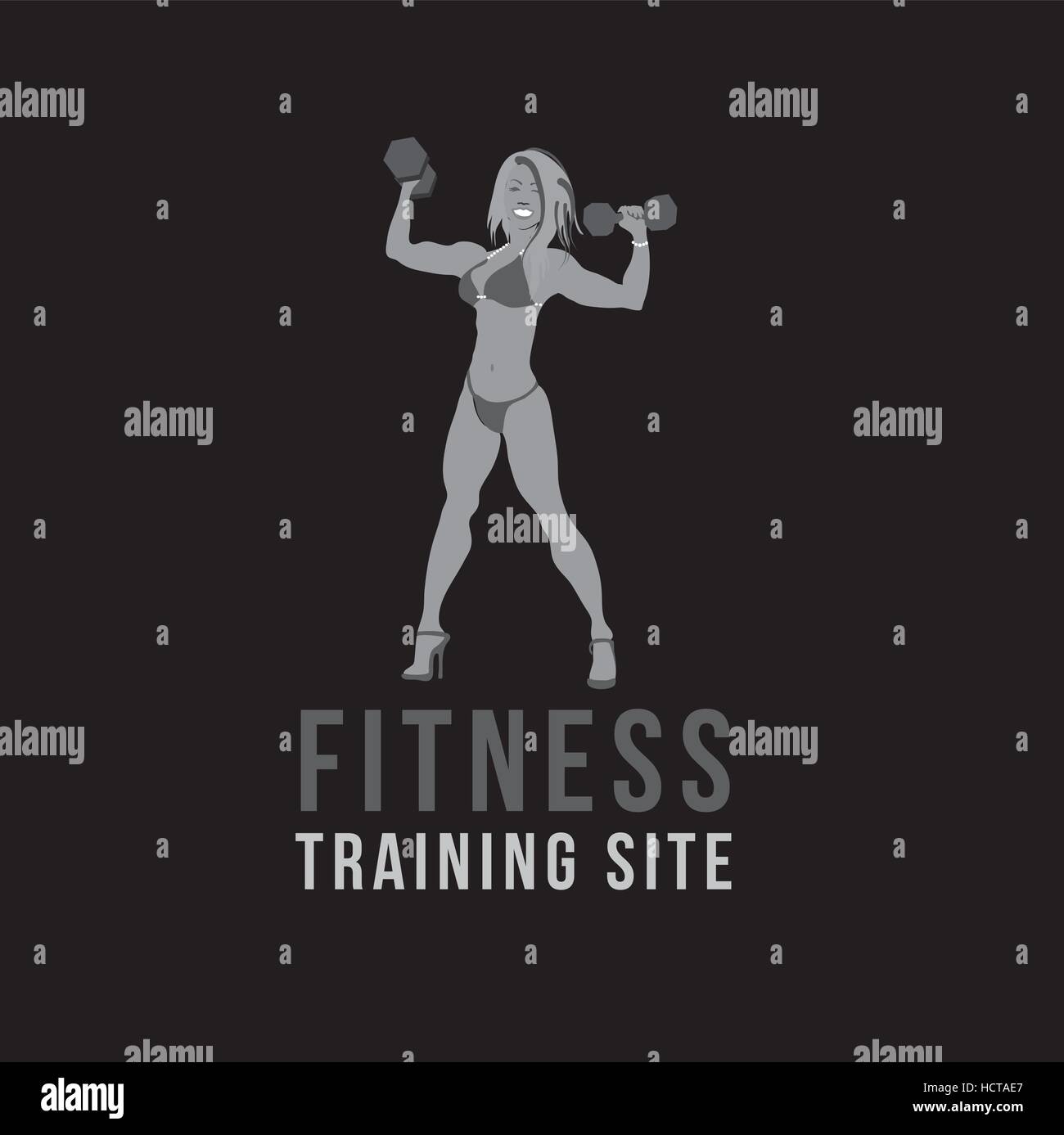 Woman fitness vector logo design template Stock Vector Image & Art - Alamy