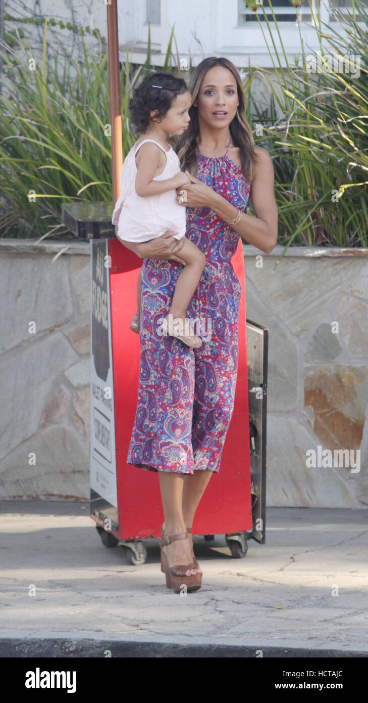 Dania Ramirez out and about with her children in Beverly Hills ...