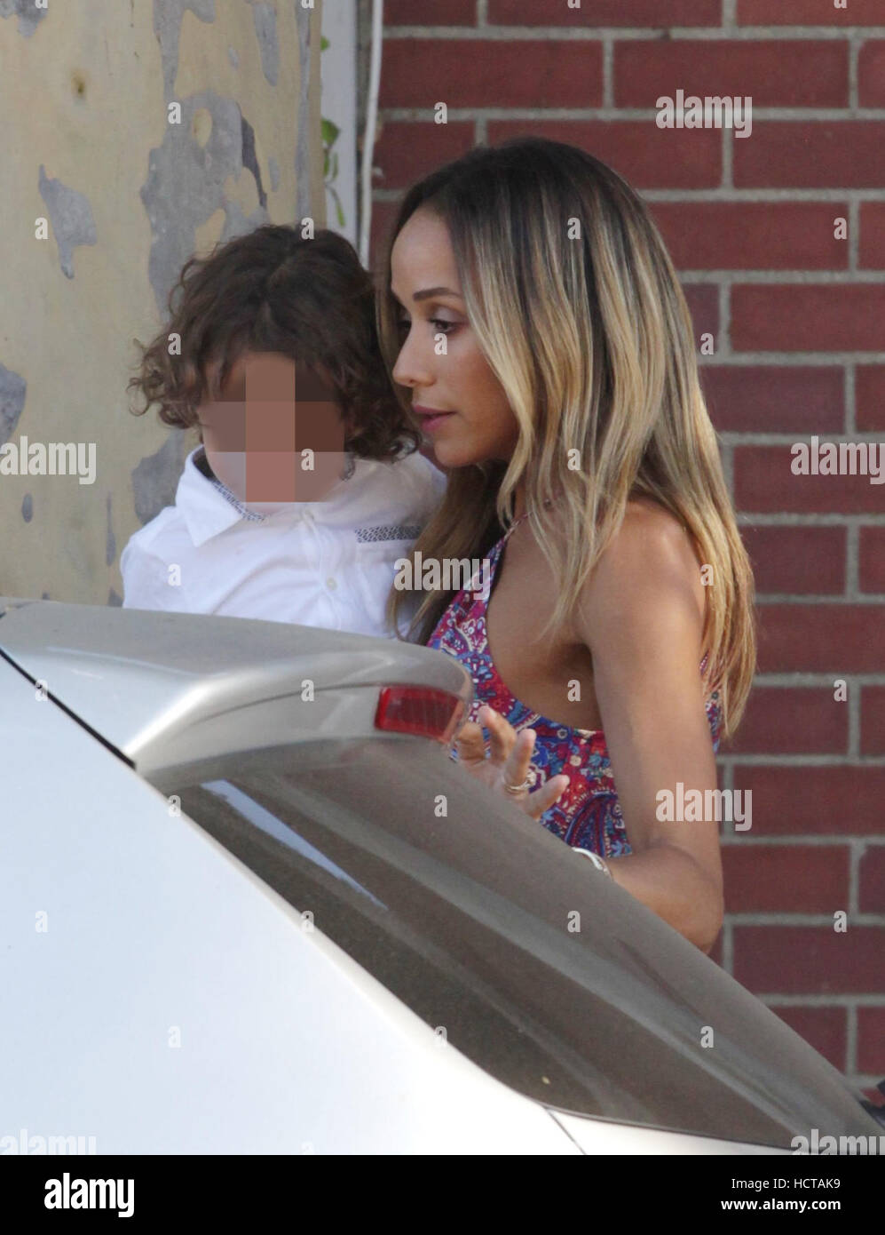 Dania Ramirez out and about with her children in Beverly Hills ...