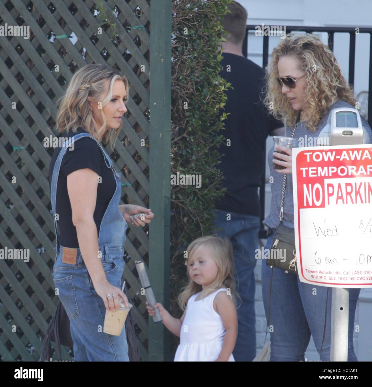 Beverley Mitchell outside Au Fudge restaurant with her daughter Kenzie ...