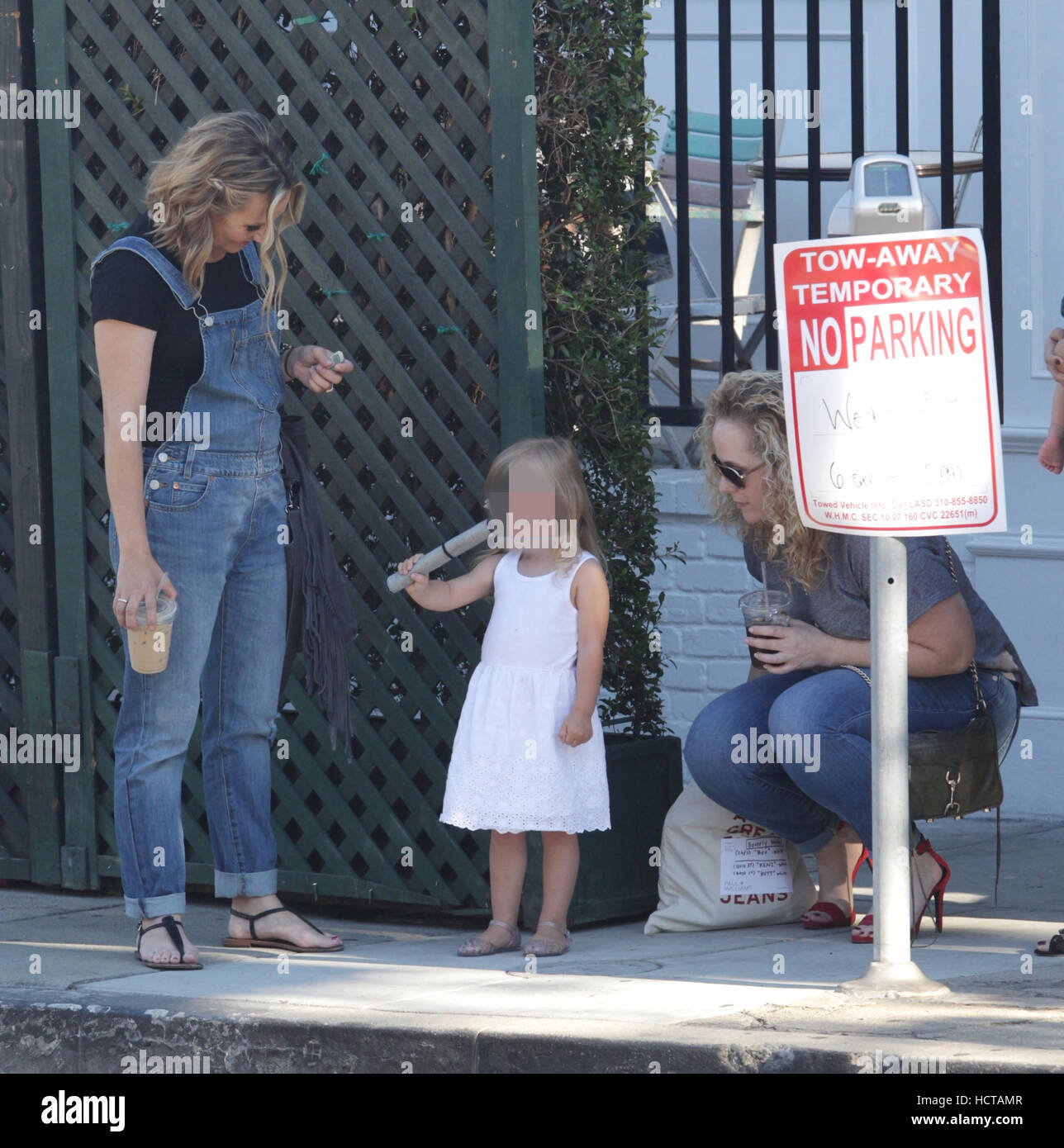 Beverley Mitchell outside Au Fudge restaurant with her daughter Kenzie ...