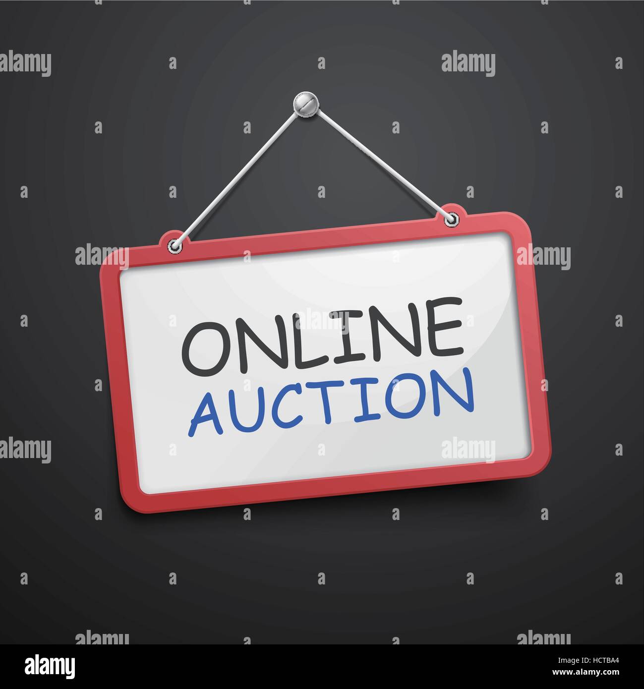 On site auction Stock Vector Images - Alamy