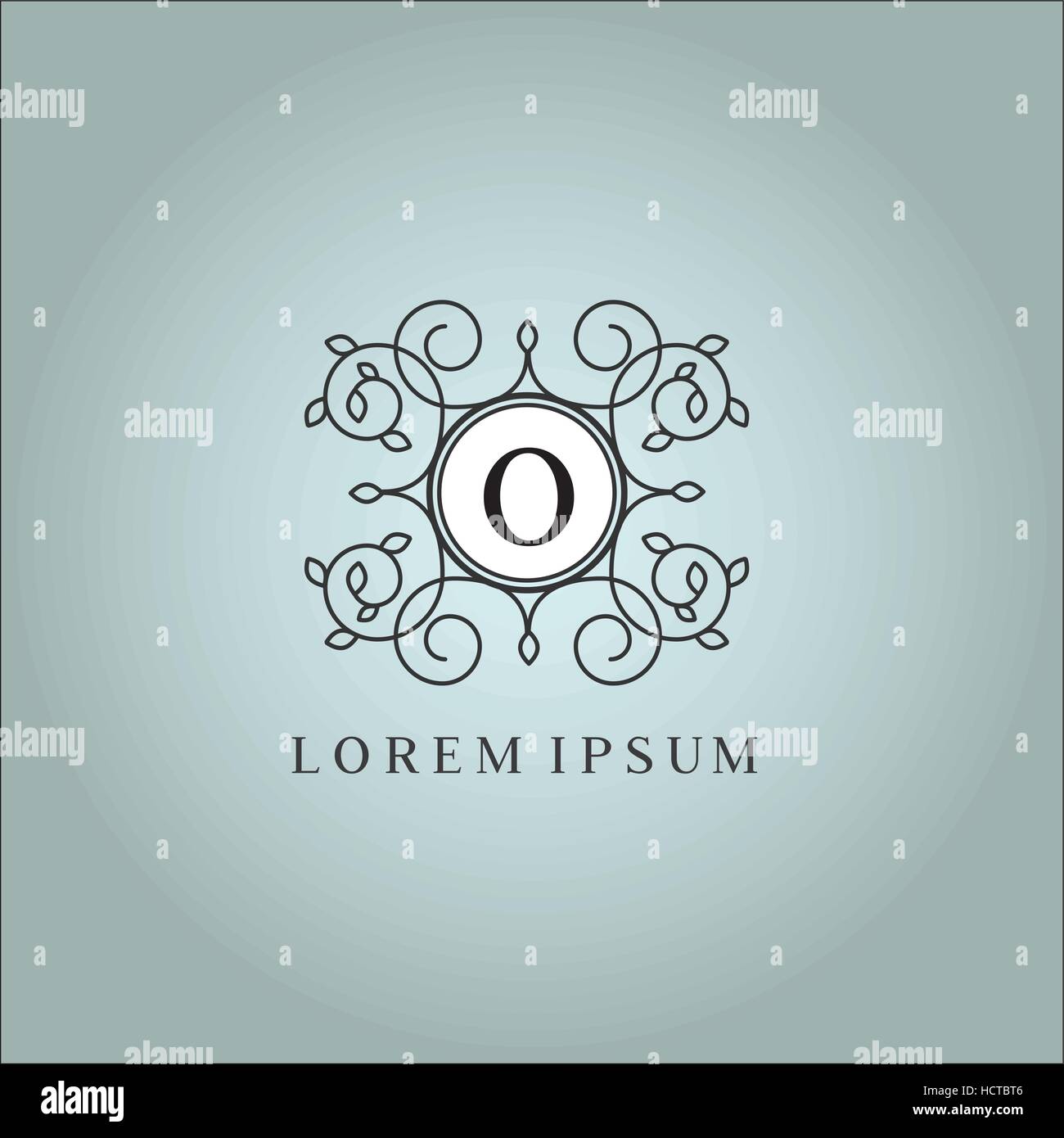 O letter vector logo design template. Luxury monogram for hotel ...