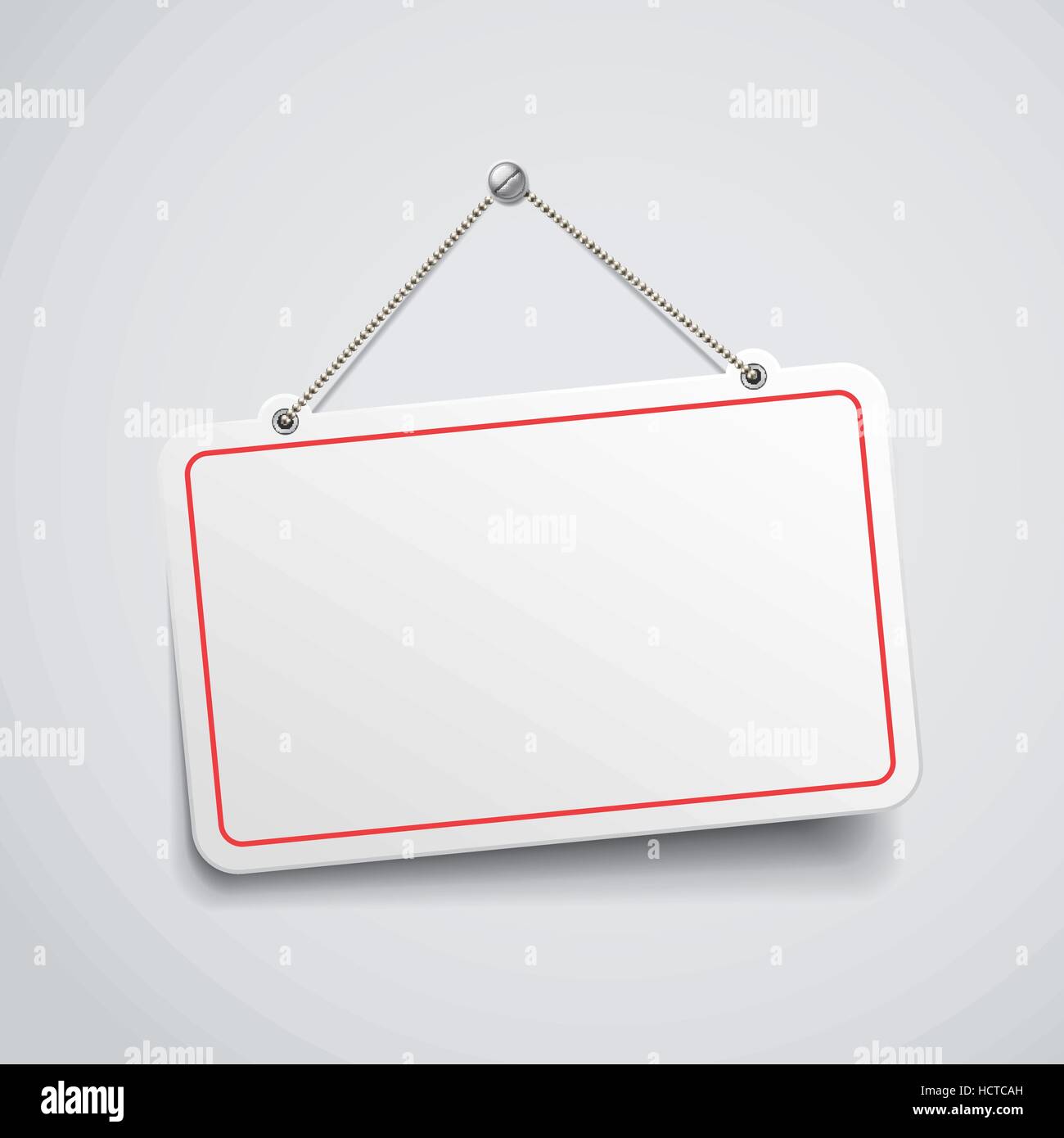 blank hanging sign Stock Vector Image & Art - Alamy