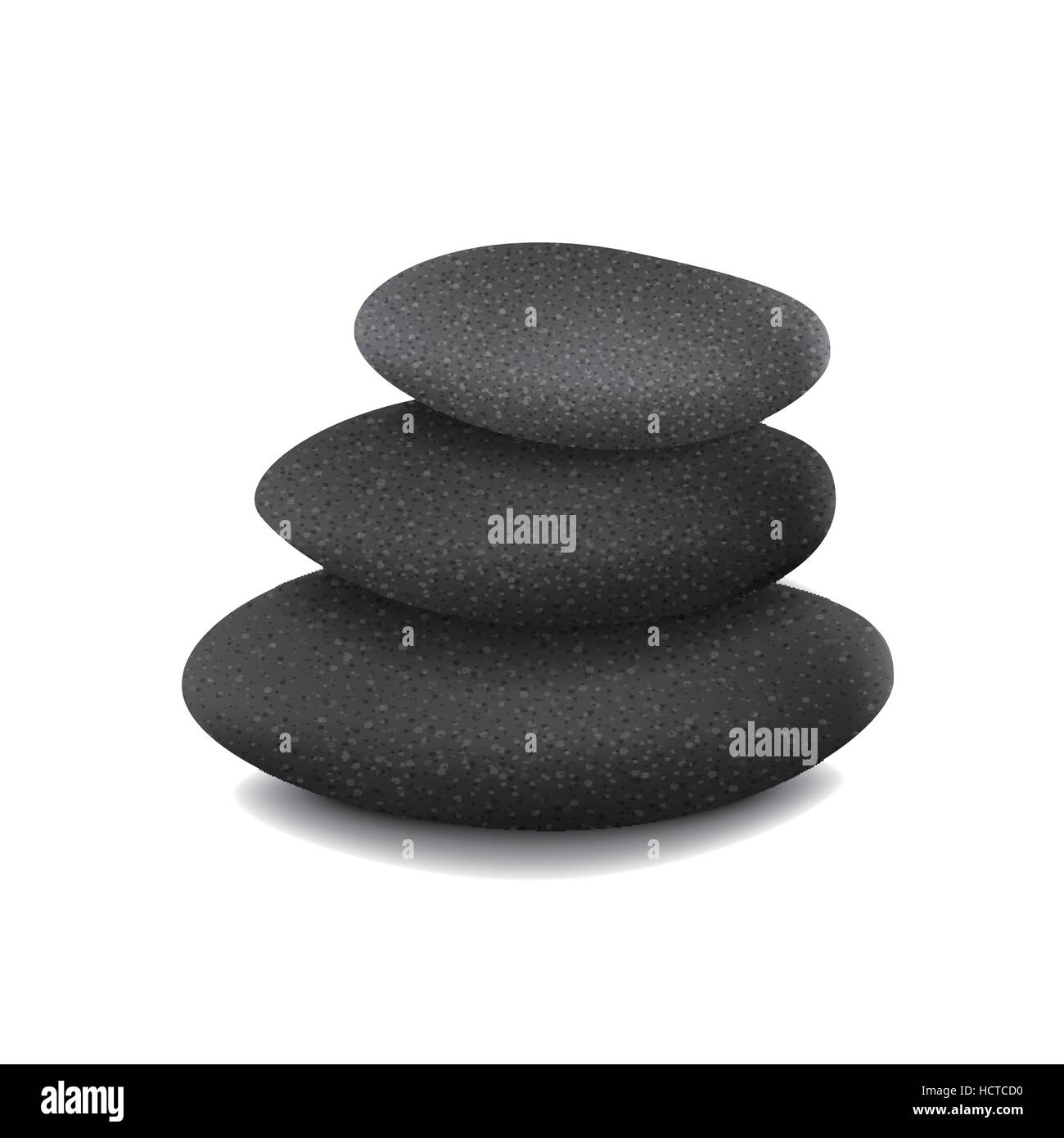 stones in balanced pile isolated over white background Stock Vector ...