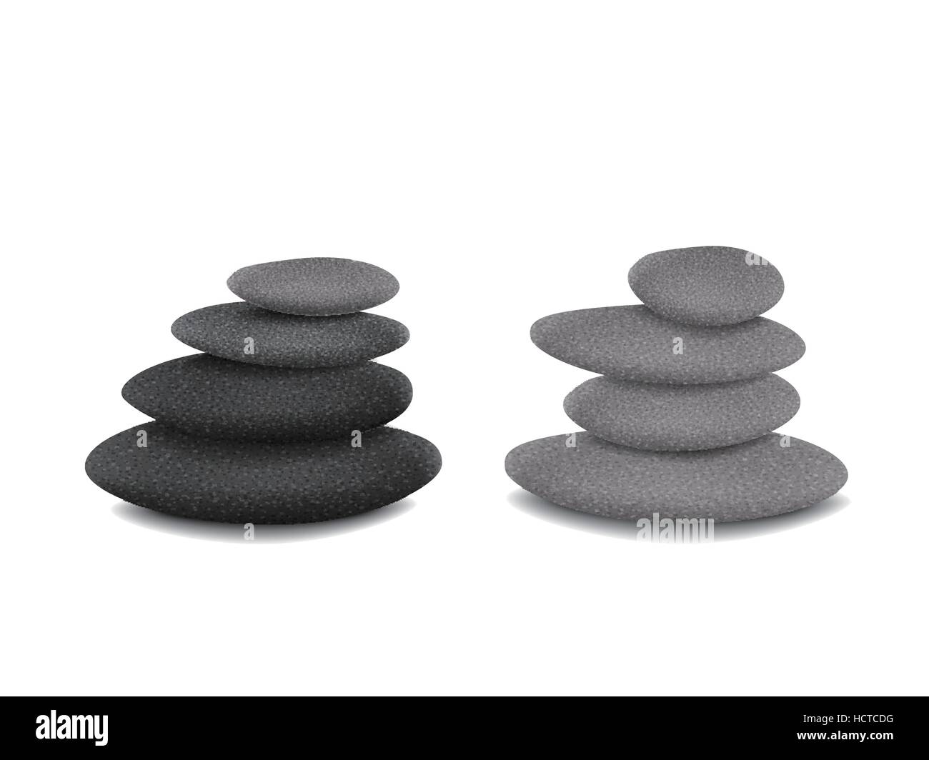 balanced stone towers isolated over white background Stock Vector Image ...