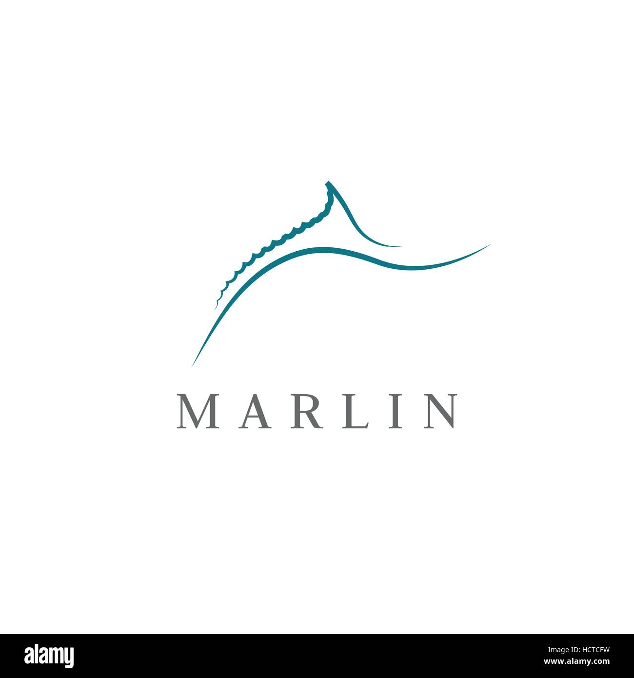 Blue marlin vector vectors hi-res stock photography and images - Alamy
