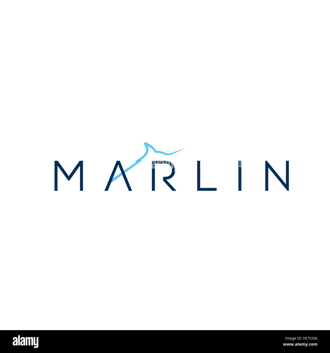 Blue marlin vector vectors hi-res stock photography and images - Alamy