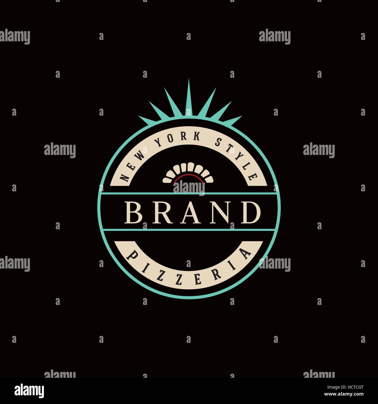 Pizzeria vector logo Stock Vector Image & Art - Alamy