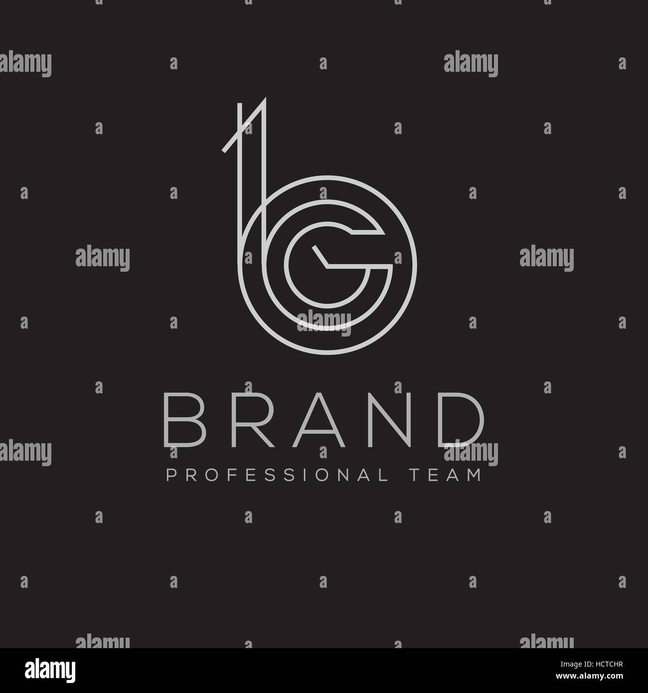 B,G letters vector logo. Business logo Stock Vector Image & Art - Alamy