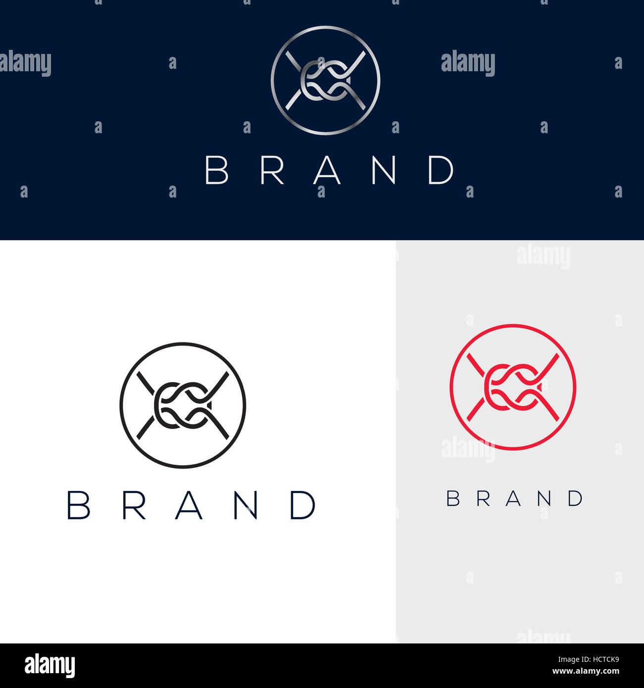 Knot vector logo. Knot emblem Stock Vector Image & Art - Alamy