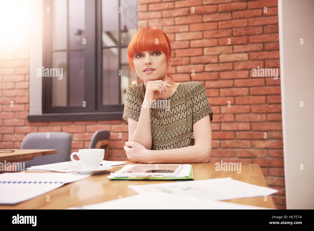 Ginger woman hi-res stock photography and images - Alamy