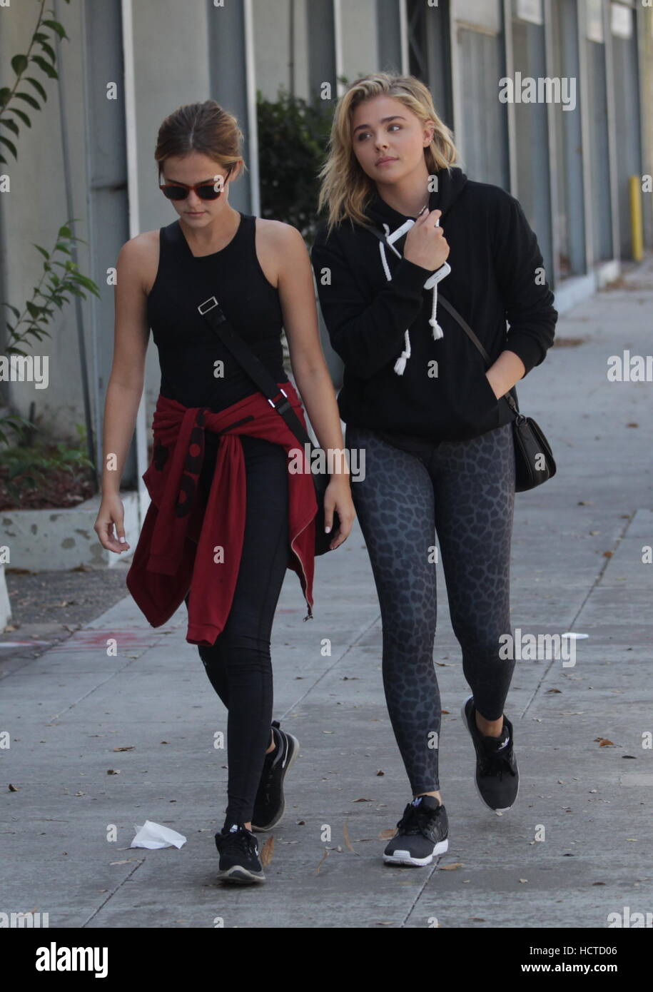Chloë Grace Moretz arriving at her pilates class in Beverly Hills with ...