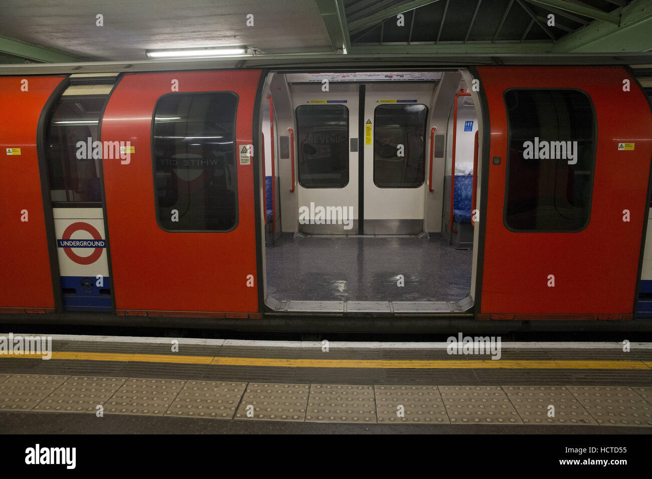 London Underground night trains start Featuring: Atmosphere Where ...