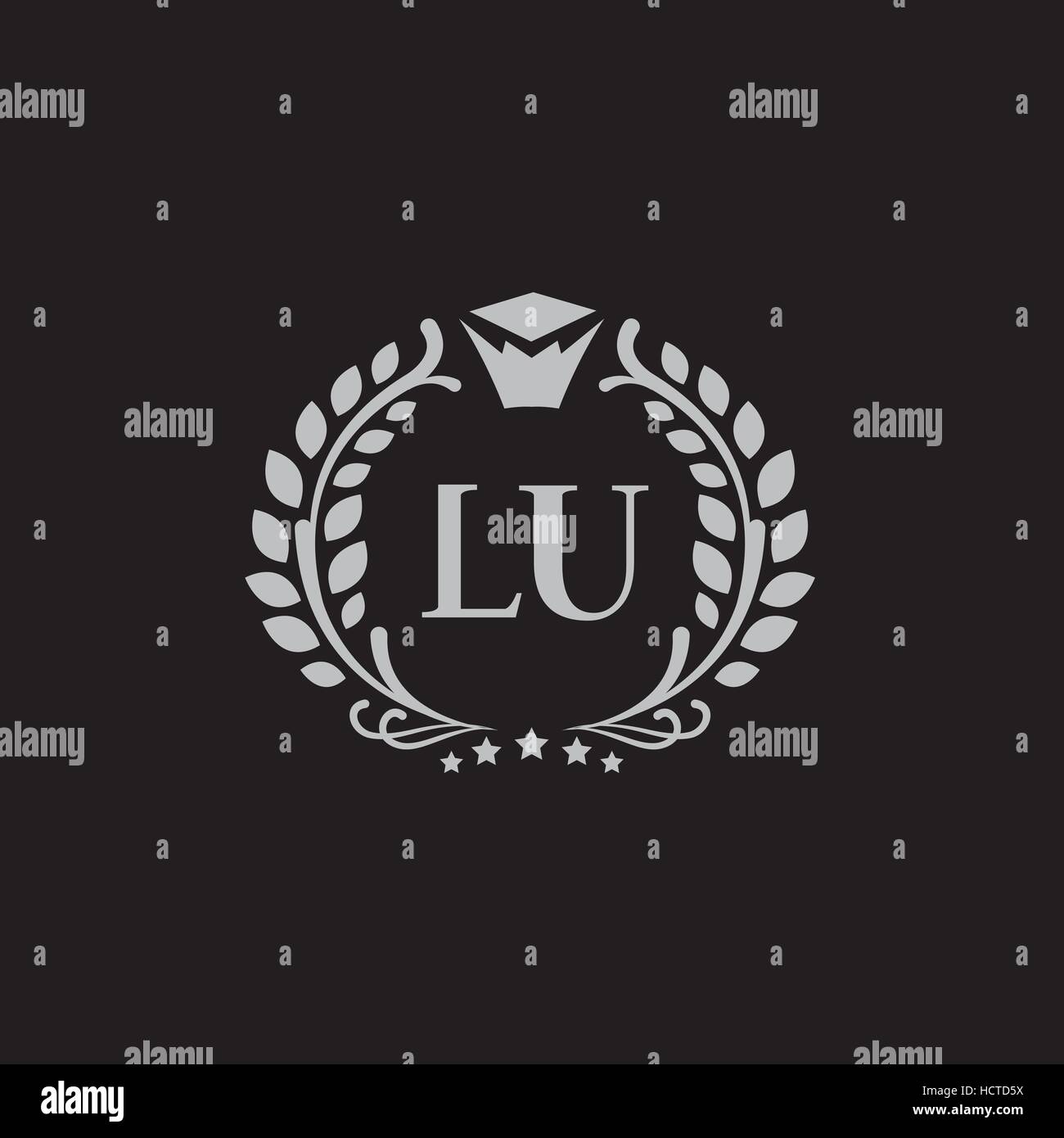 L, U letters vector business logo (sign, symbol, monogram, icon ...