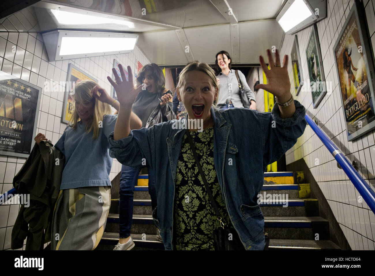 London Underground night trains start Featuring: Atmosphere Where ...