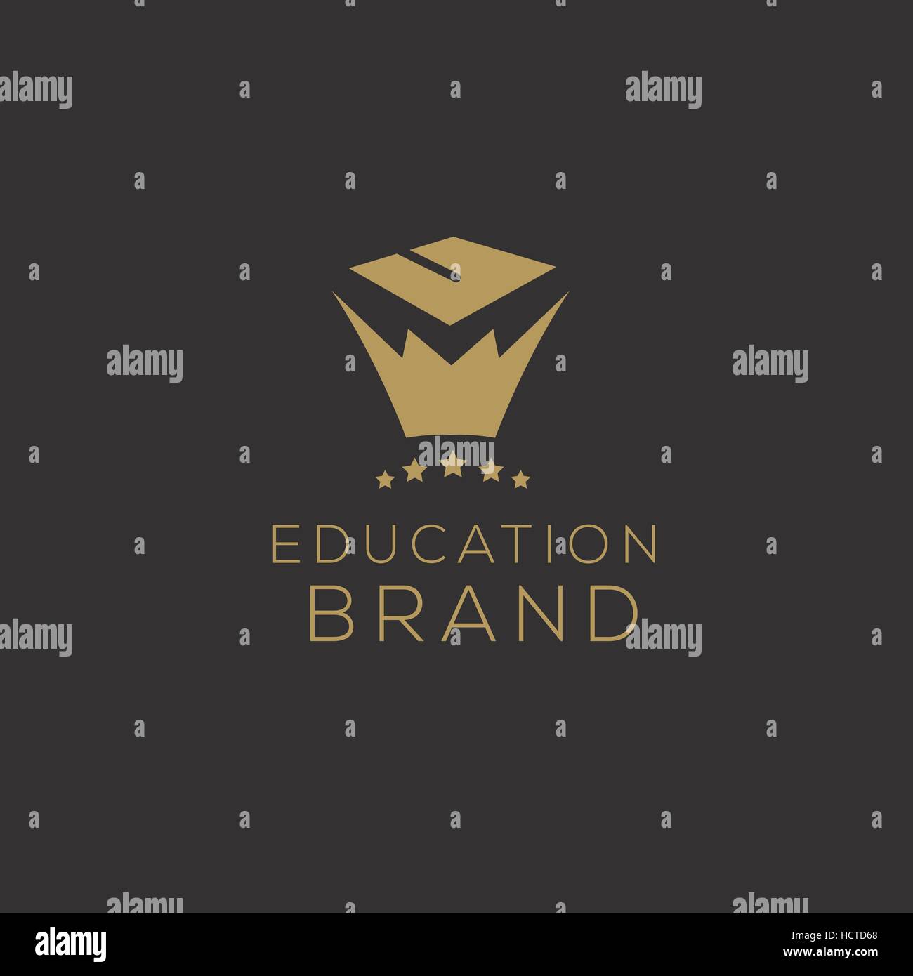 Education vector logo. University, school, diploma emblem Stock Vector ...