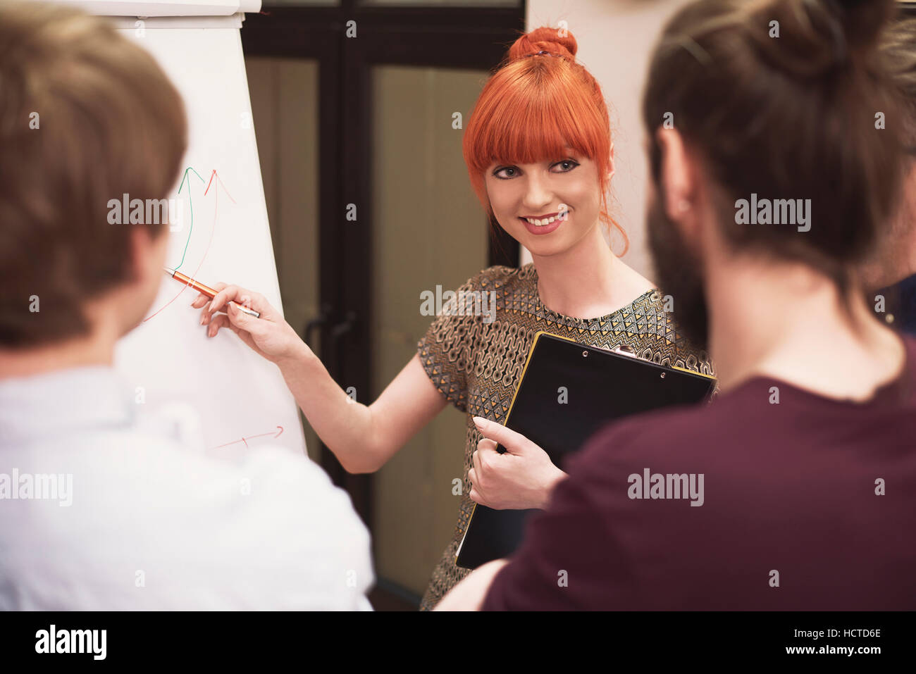 She already know how work with team Stock Photo - Alamy