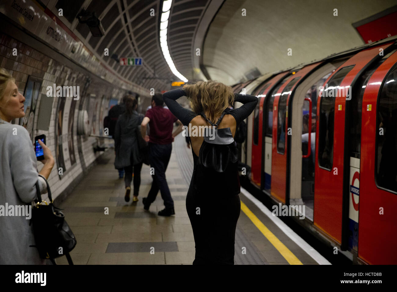 London 24 Hour trains in Central London strat Featuring: Atmosphere ...