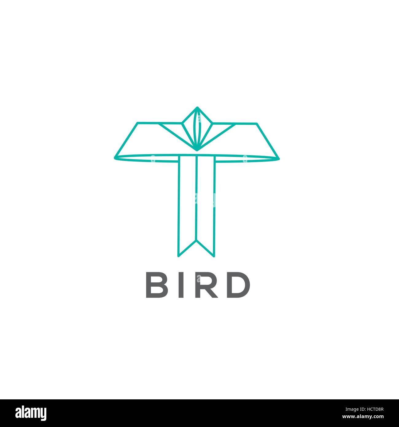 Bird vector logo. Bird illustration. Bird emblem Stock Vector Image ...