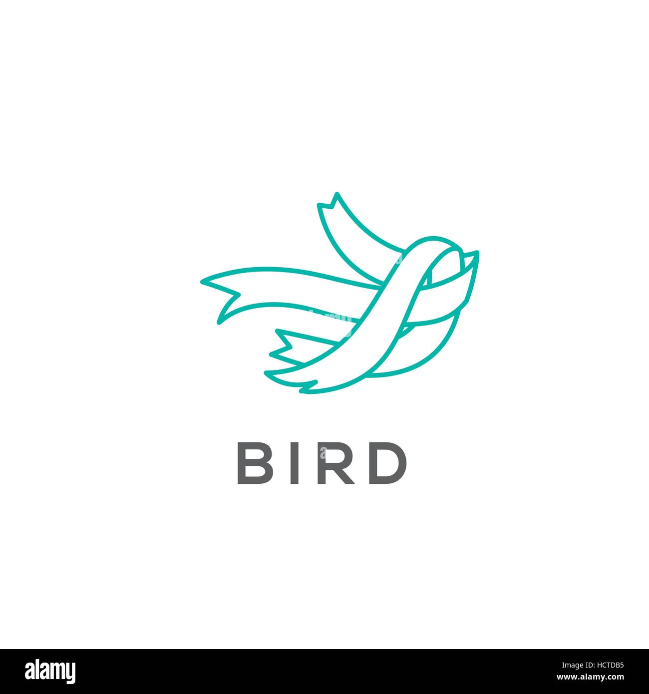 Bird vector logo. Bird illustration. Bird emblem Stock Vector Image ...