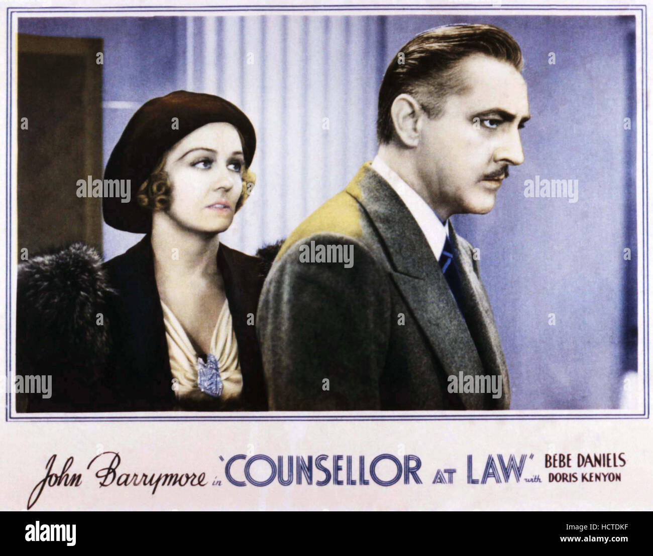 COUNSELLOR AT LAW, Doris Kenyon, John Barrymore, 1933 Stock Photo - Alamy