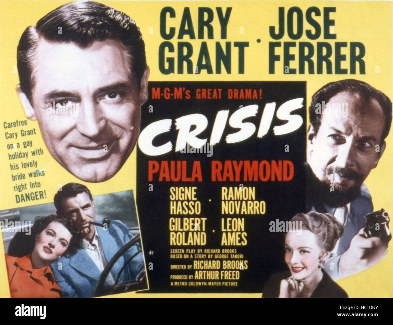 CRISIS, Paula Raymond, Cary Grant, Jose Ferrer, Signe Hasso, 1950 Stock ...