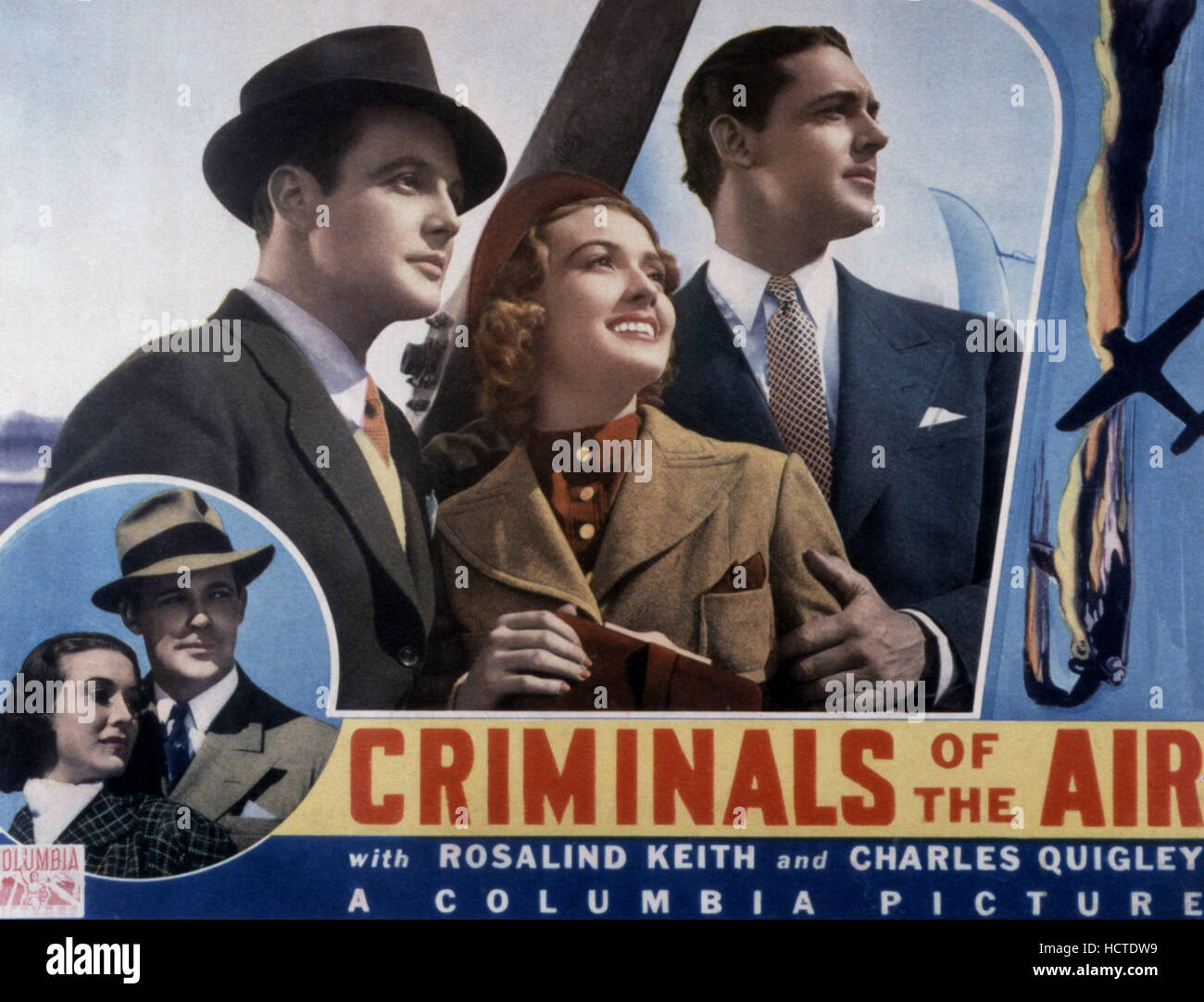CRIMINALS OF THE AIR, Charles Quigley, Rosalind Keith, Herbert Heywood ...