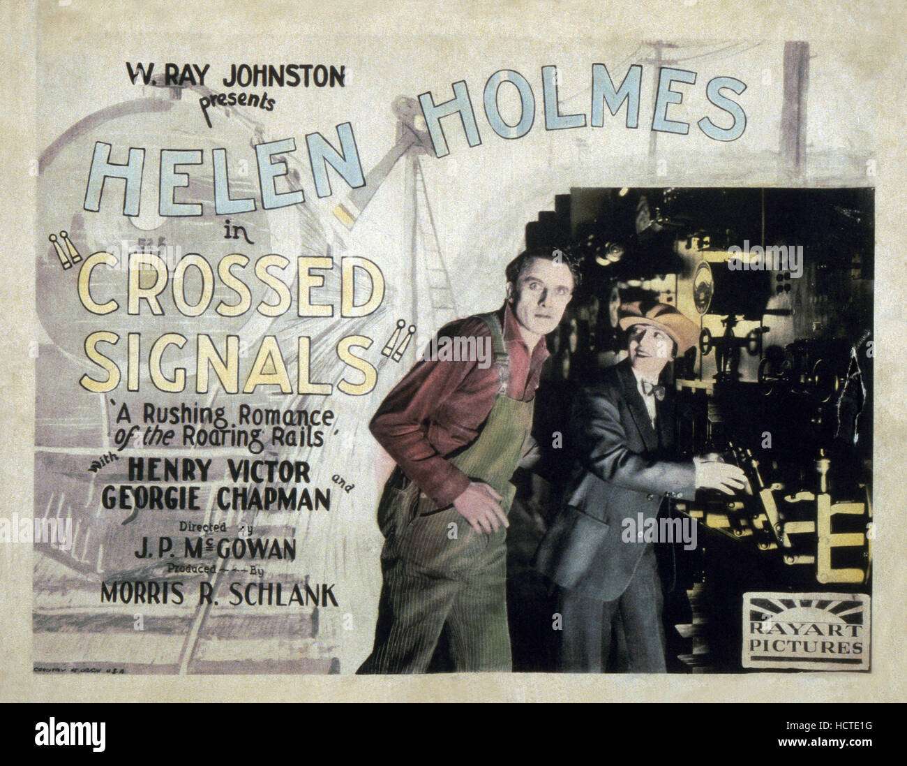 CROSSED SIGNALS, Helen Holmes (right), 1926 Stock Photo - Alamy
