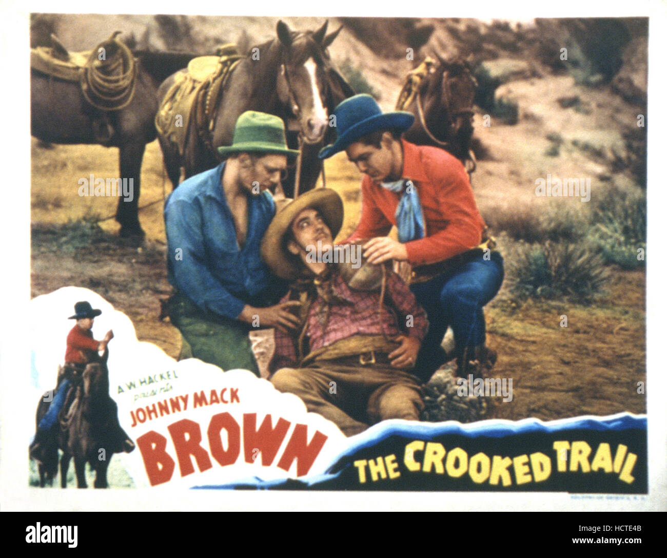 THE CROOKED TRAIL, John Van Pelt, Ted Adams, Johnny Mack Brown, 1936 ...