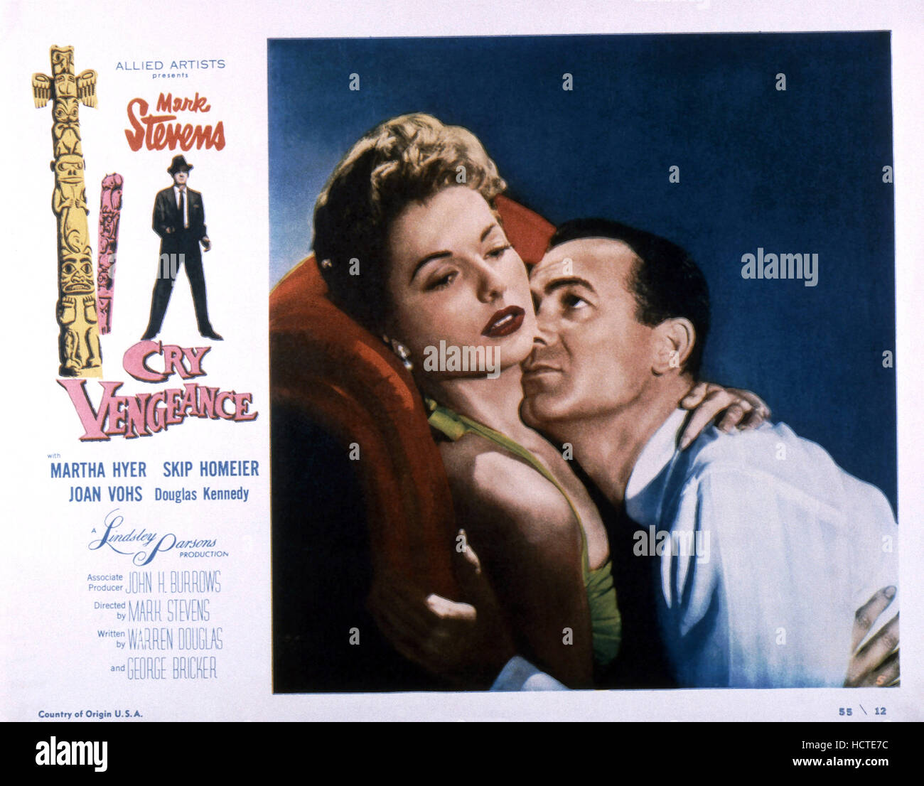 CRY VENGEANCE, center form left: Martha Hyer, Mark Stevens, 1954 Stock ...