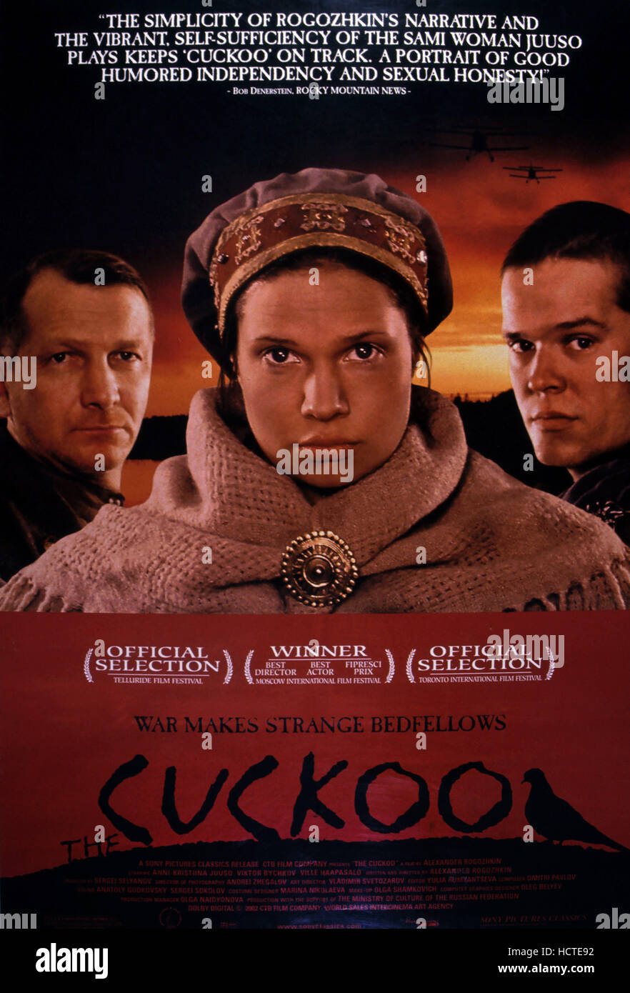 THE CUCKOO, (aka KUKUSHKA), US poster, from left: Viktor Bychkov, Anni ...