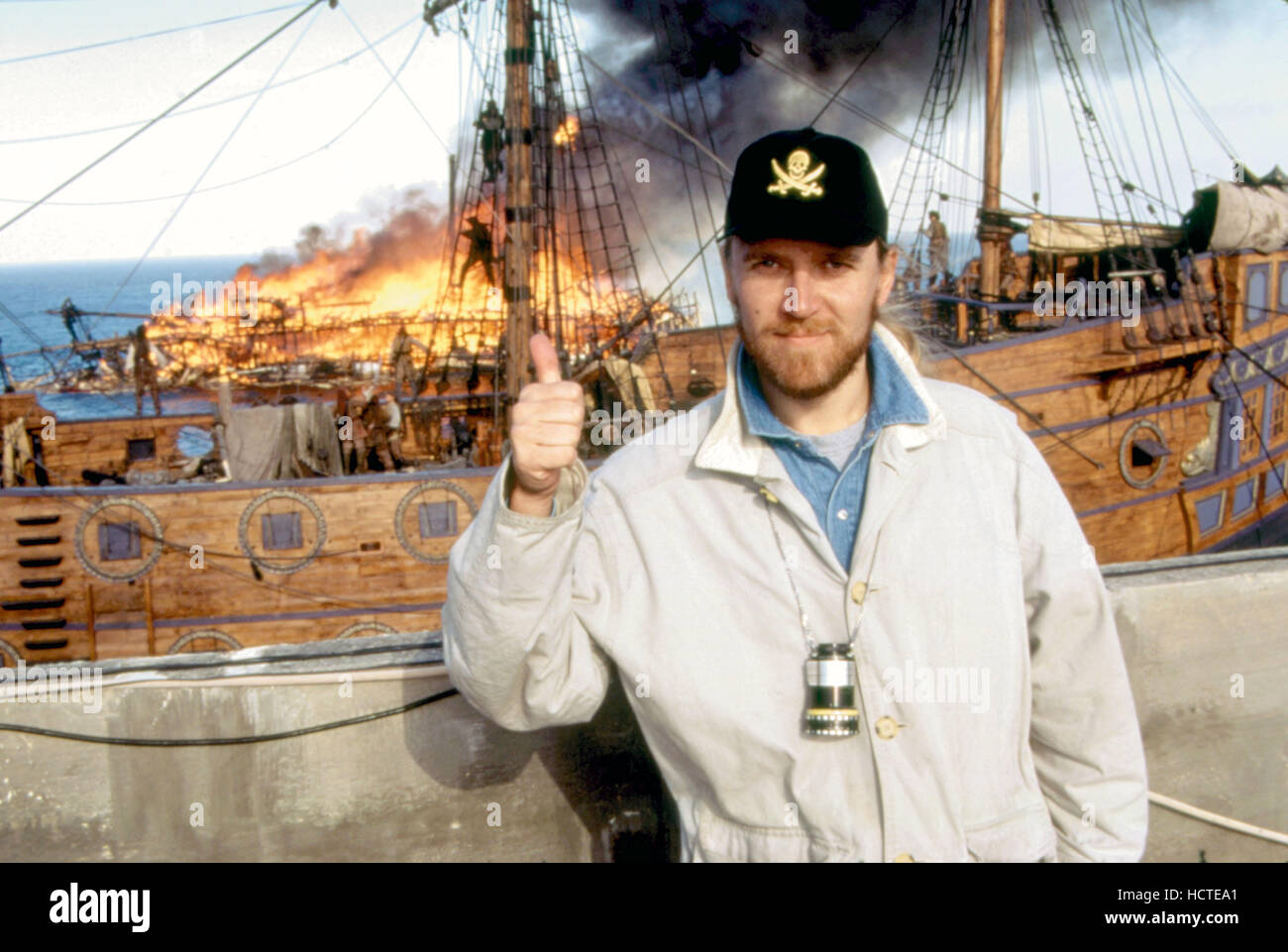 CUTTHROAT ISLAND, director Renny Harlin, on set, 1995. (c)MGM/courtesy ...