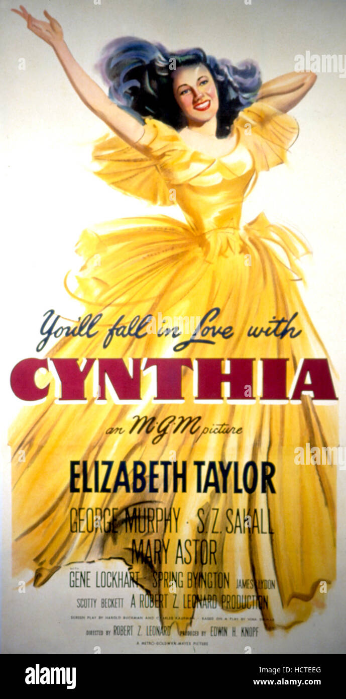 CYNTHIA, Elizabeth Taylor, 1947 Stock Photo - Alamy