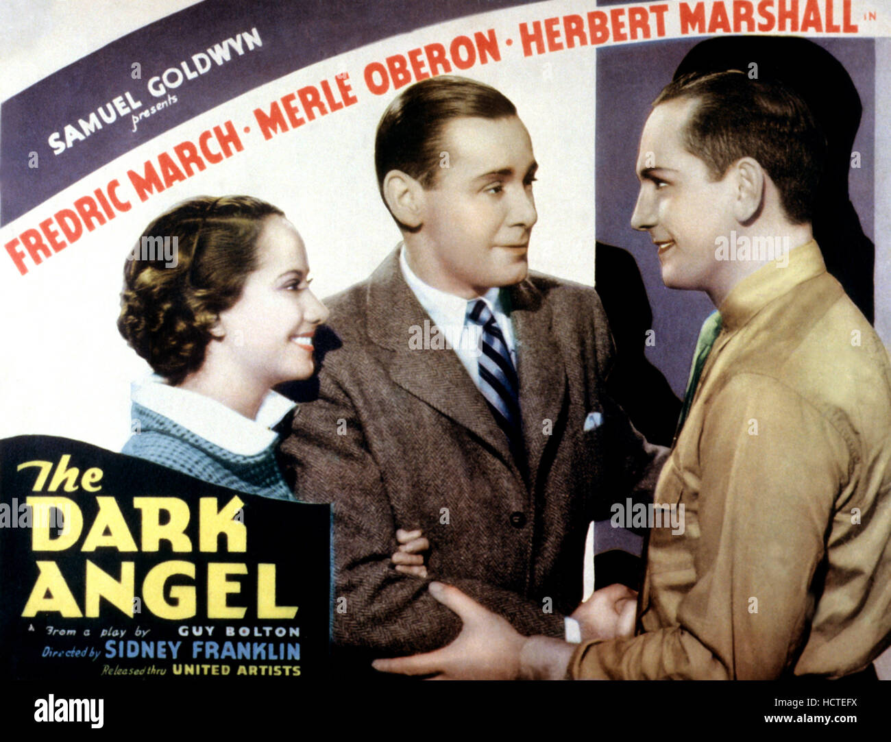 THE DARK ANGEL, Merle Oberon, Herbert Marshall, Fredric March, 1935 ...