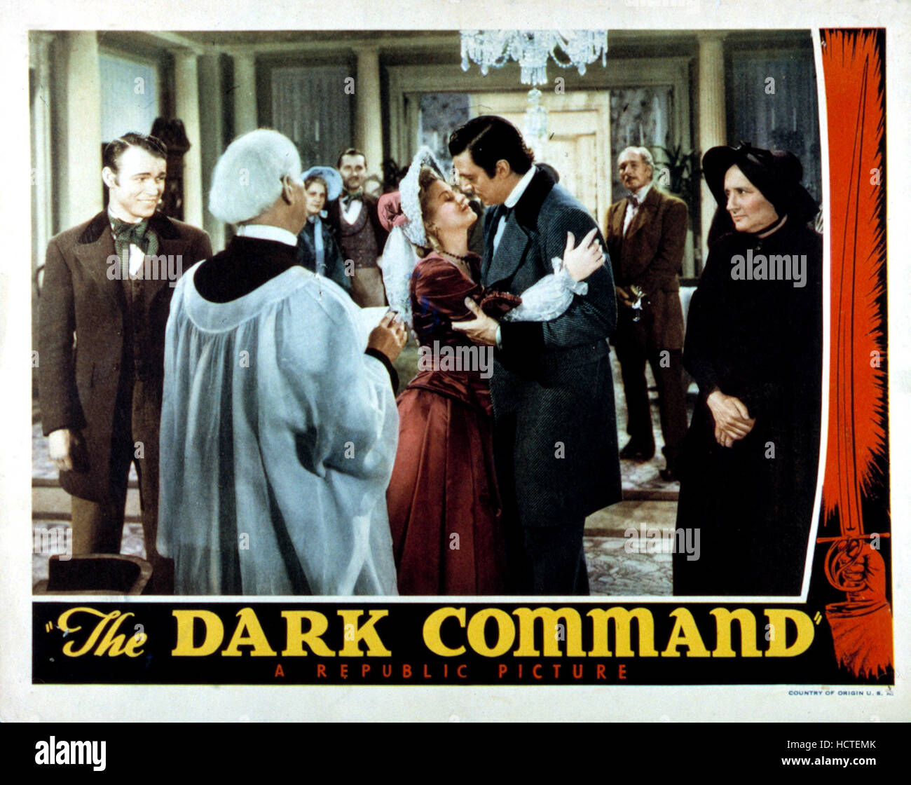 DARK COMMAND, Roy Rodgers, Claire Trevor, Walter Pidgeon, 1940 Stock ...
