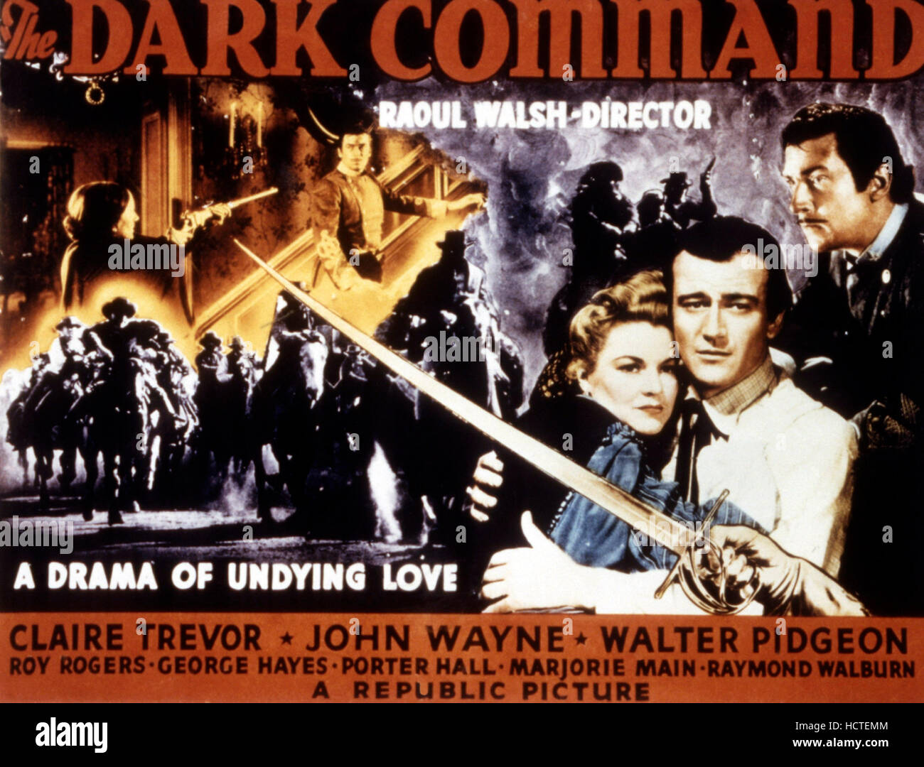 DARK COMMAND, Marjorie Main, Walter Pidgeon, Claire Trevor, John Wayne, 1940 Stock Photo - Alamy