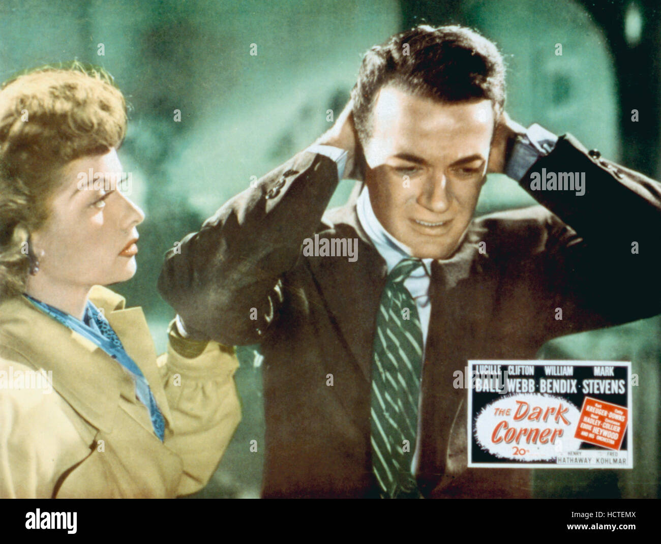 THE DARK CORNER, Lucille Ball, Mark Stevens, 1946. TM and Copyright ...