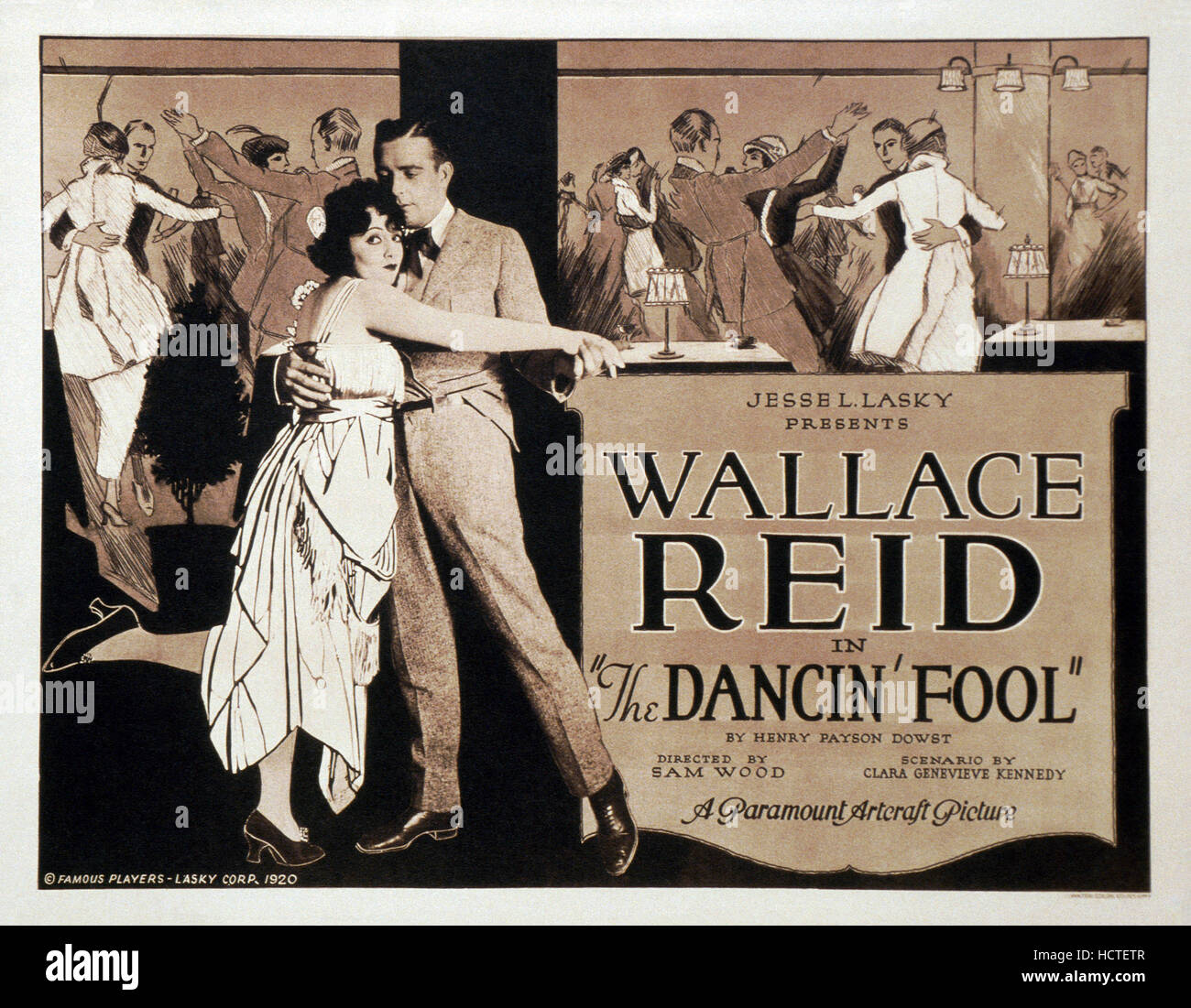 THE DANCIN' FOOL, from left: Bebe Daniels, Wallace Reid, 1920 Stock ...