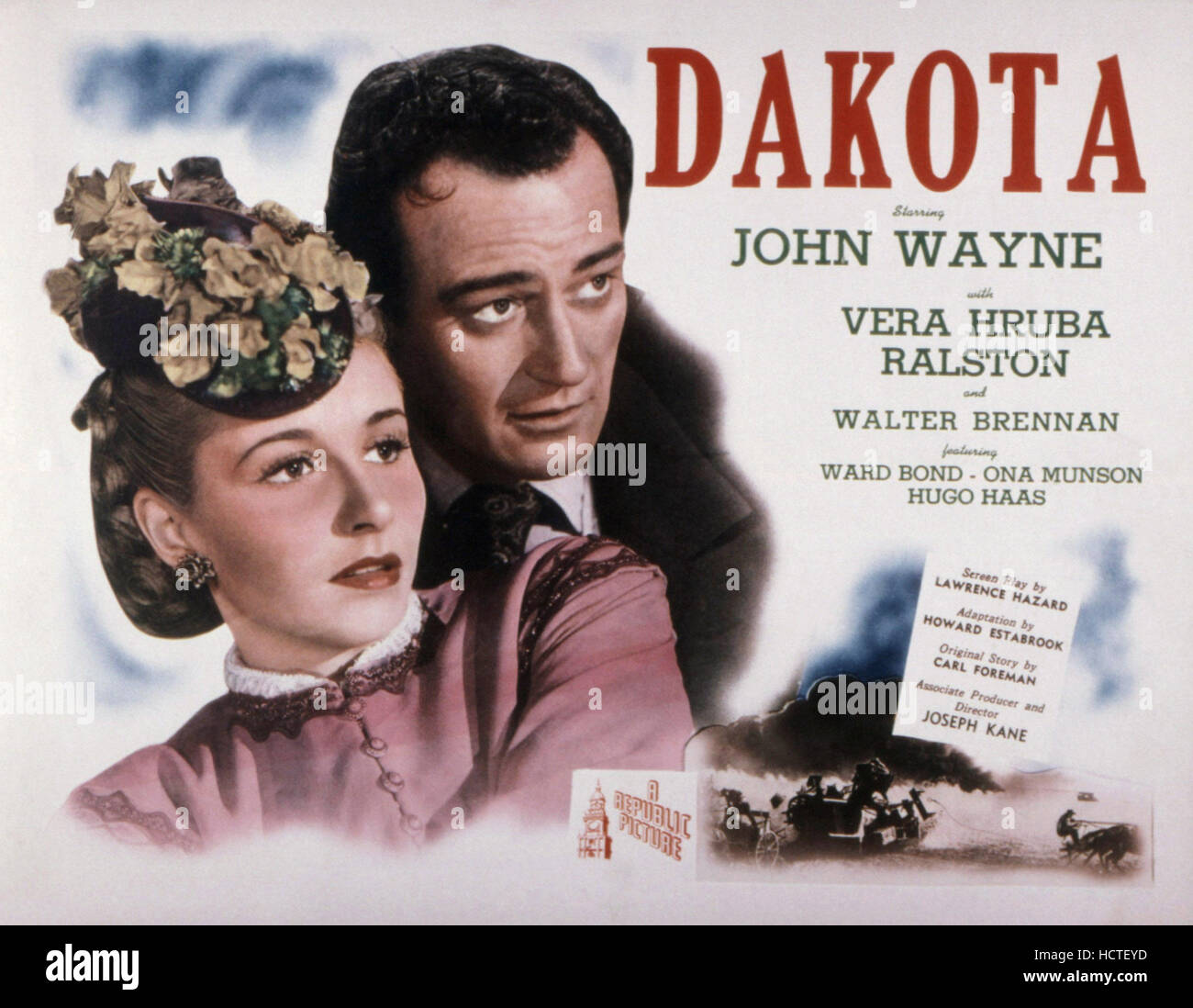 DAKOTA, Vera Ralston, John Wayne, 1945 Stock Photo - Alamy
