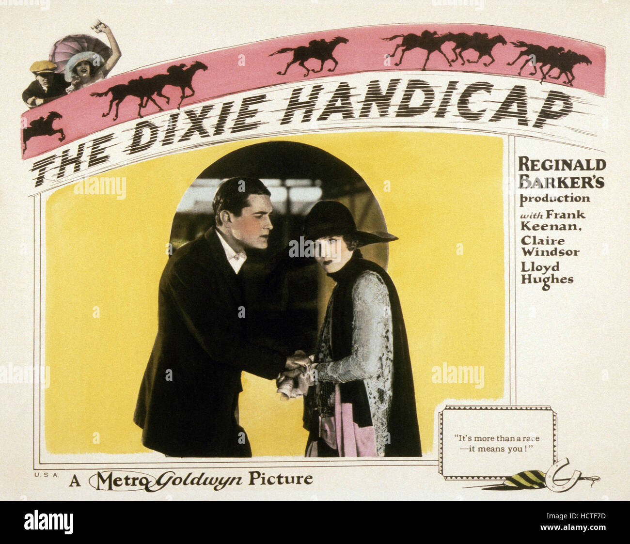 THE DIXIE HANDICAP, from left: Lloyd Hughes, Claire Windsor, 1924 Stock Photo - Alamy
