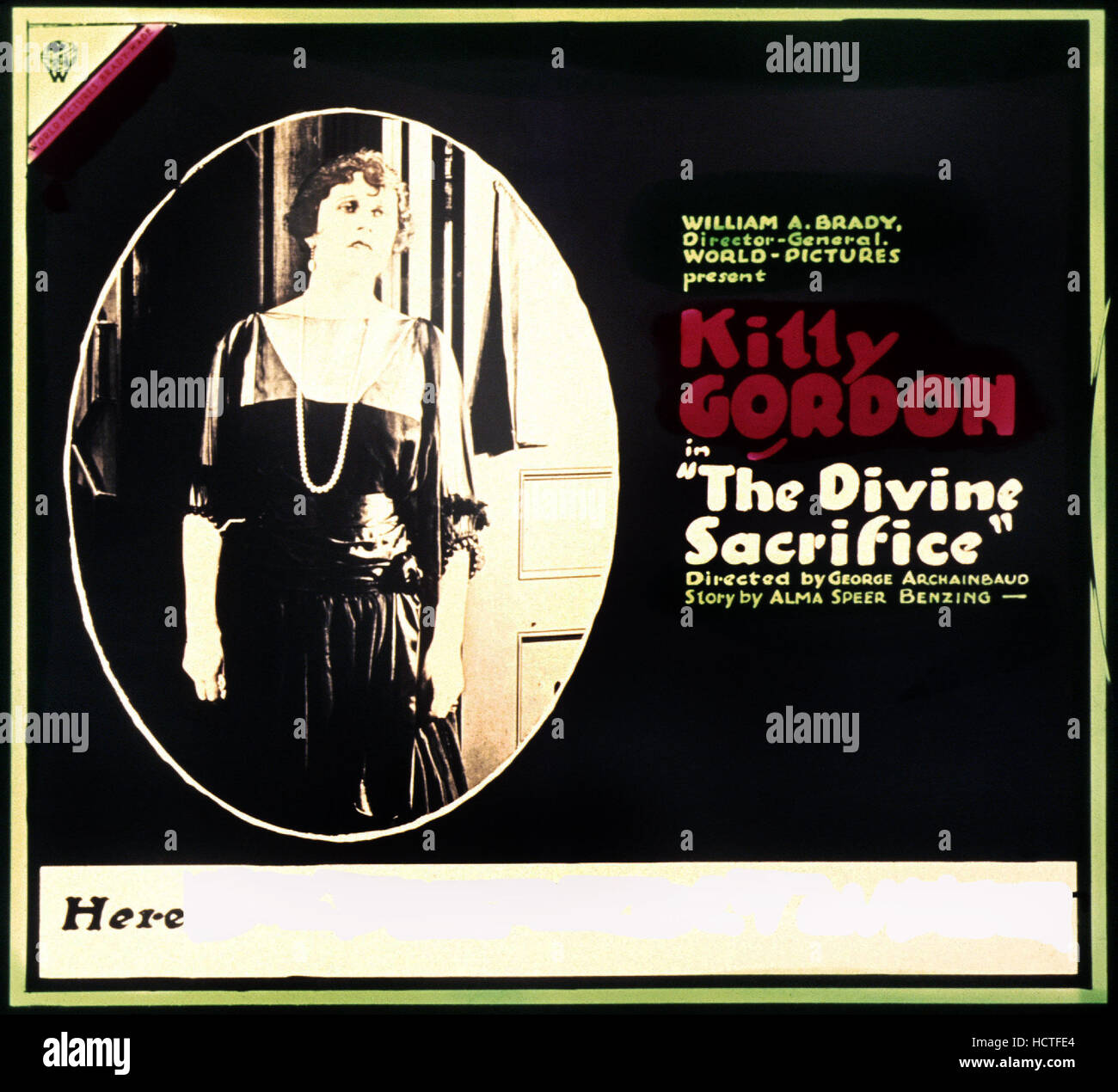 THE DIVINE SACRIFICE, Kitty Gordon, 1918 Stock Photo - Alamy