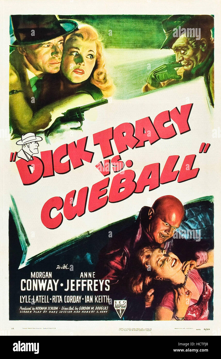 DICK TRACY VS. CUEBALL, Morgan Conway, Anne Jeffreys, Dick Wessel, 1946 ...