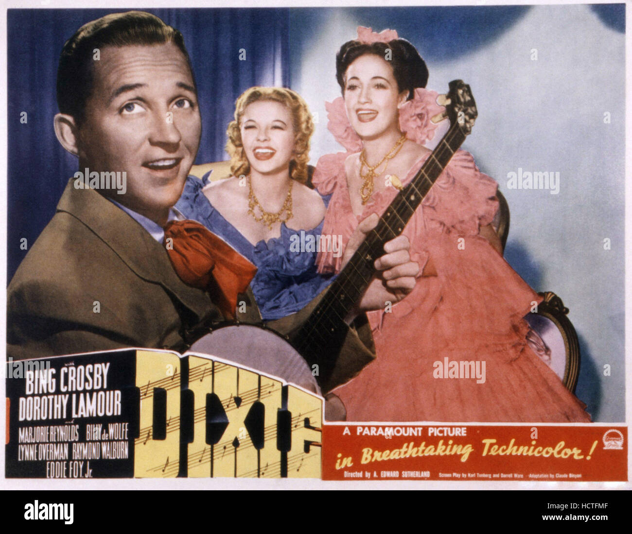 DIXIE, Bing Crosby, Marjorie Reynolds, Dorothy Lamour, 1943 Stock Photo ...