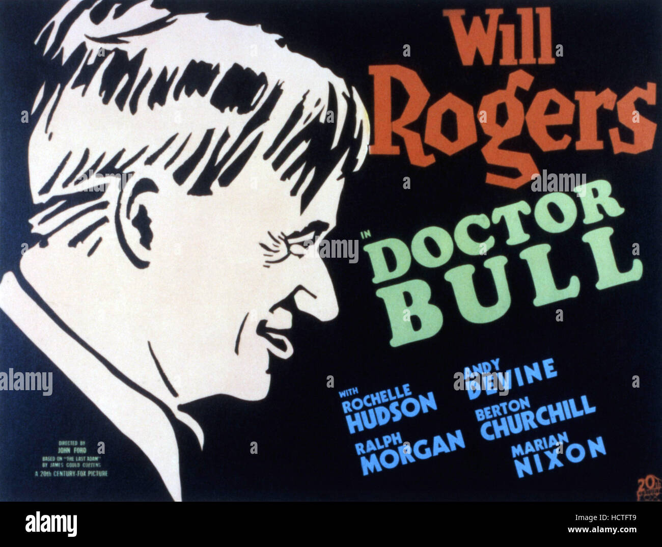 DOCTOR BULL, Will Rogers, 1933, TM and copyright ©20th Century Fox Film ...
