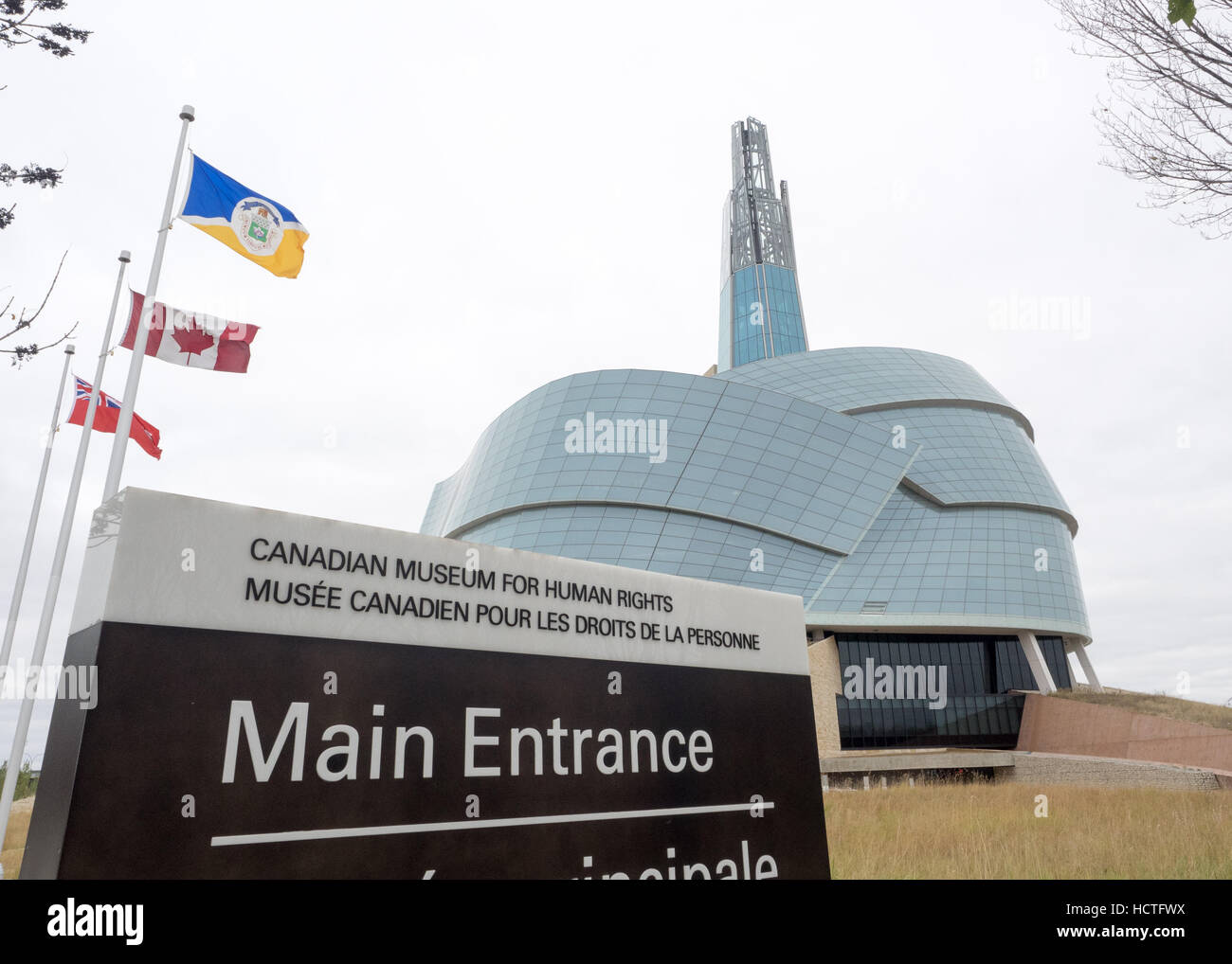 External View of Canadian Museum of Human Rights Stock Photo - Alamy