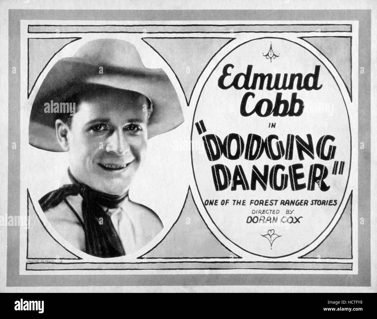 DODGING DANGER, Edmund Cobb, 1929 Stock Photo - Alamy