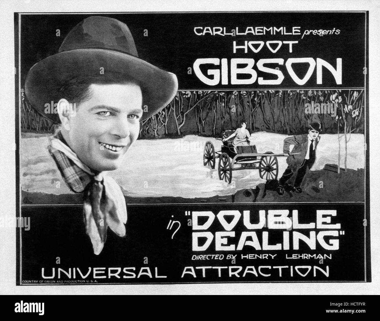 DOUBLE DEALING, Hoot Gibson (left), 1923 Stock Photo - Alamy