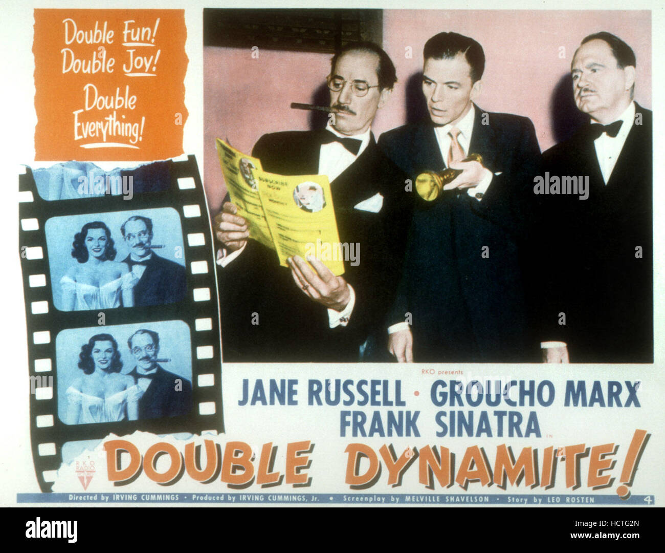 DOUBLE DYNAMITE, Groucho Marx, Frank Sinatra, Howard Freeman, 1951 Stock Photo - Alamy