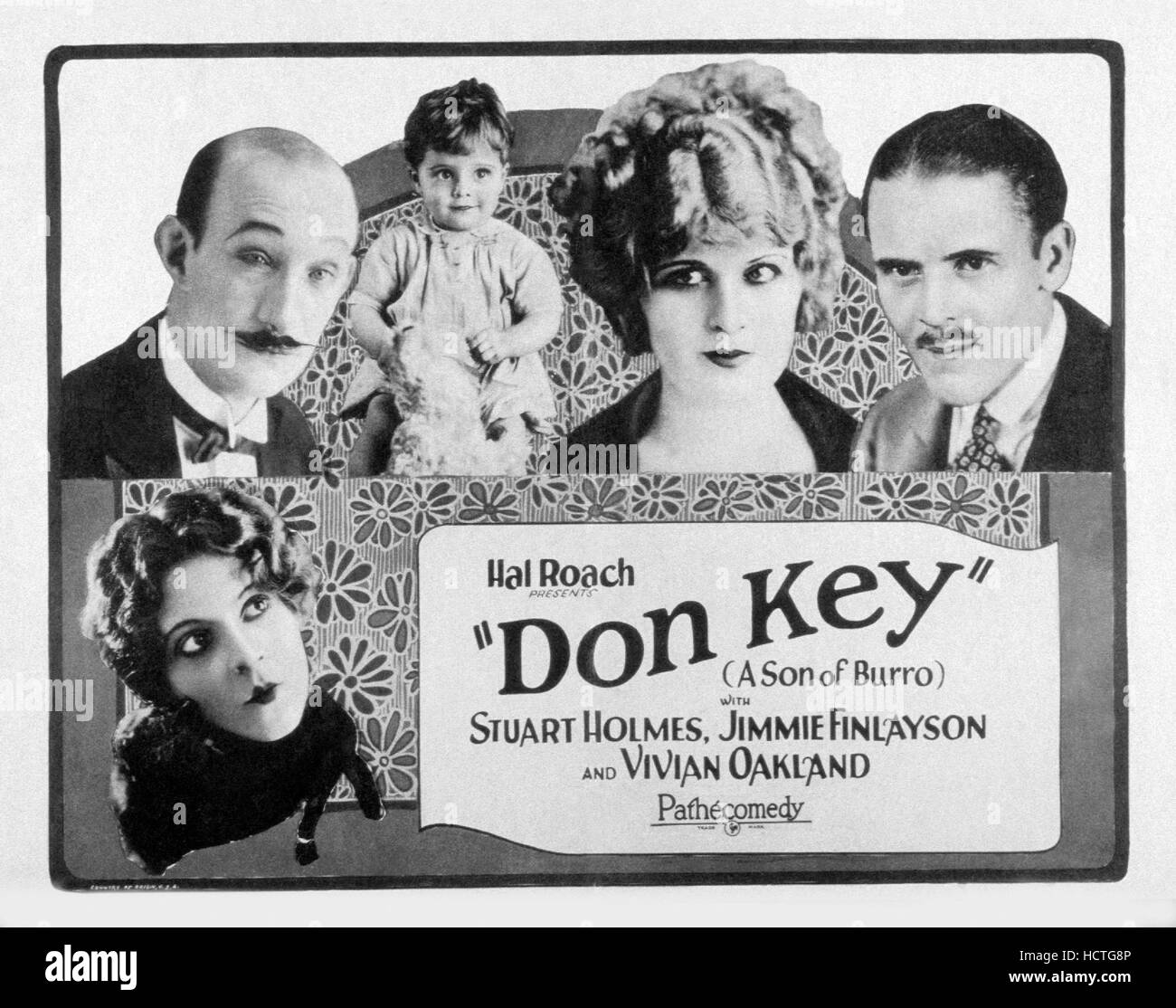 DON KEY (SON OF BURRO), adults top from left: James Finlayson, Vivien ...